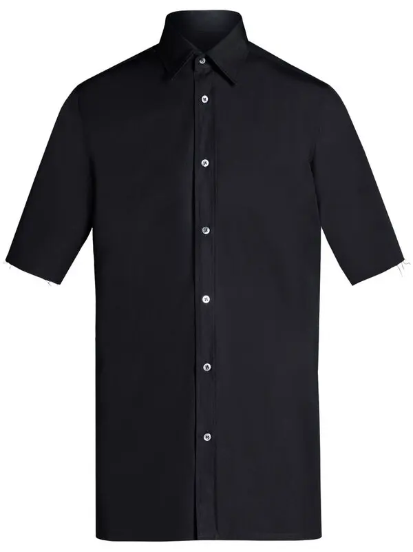 MAISON MARGIELA Four-stitch Short-sleeve Shirt - Black