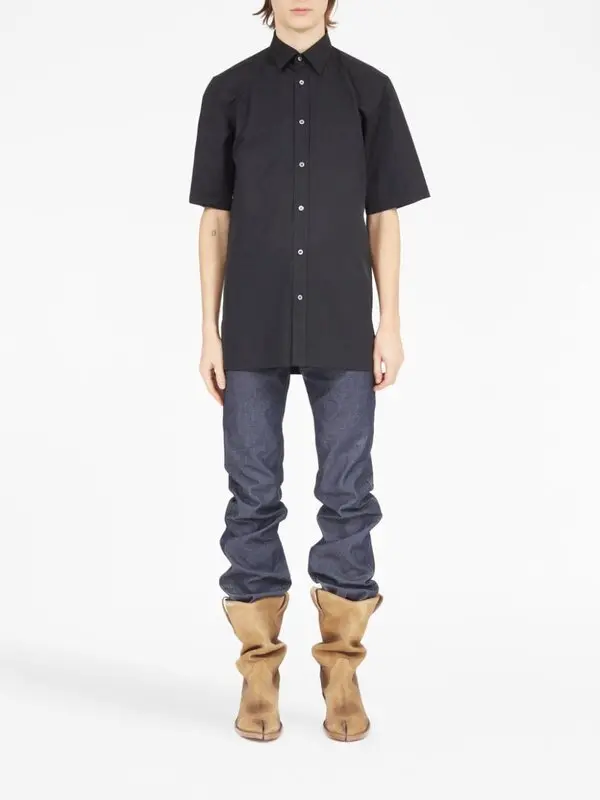 MAISON MARGIELA Four-stitch Short-sleeve Shirt - Black
