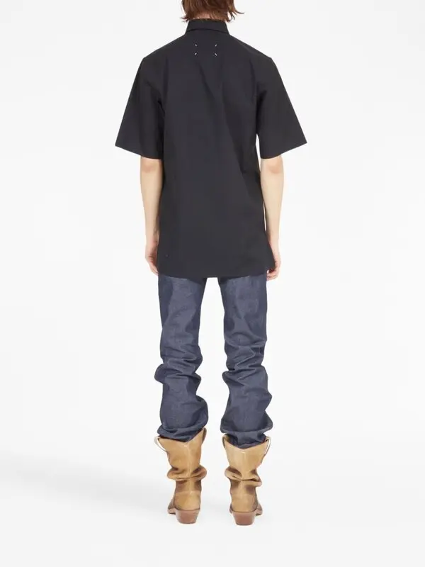 MAISON MARGIELA Four-stitch Short-sleeve Shirt - Black