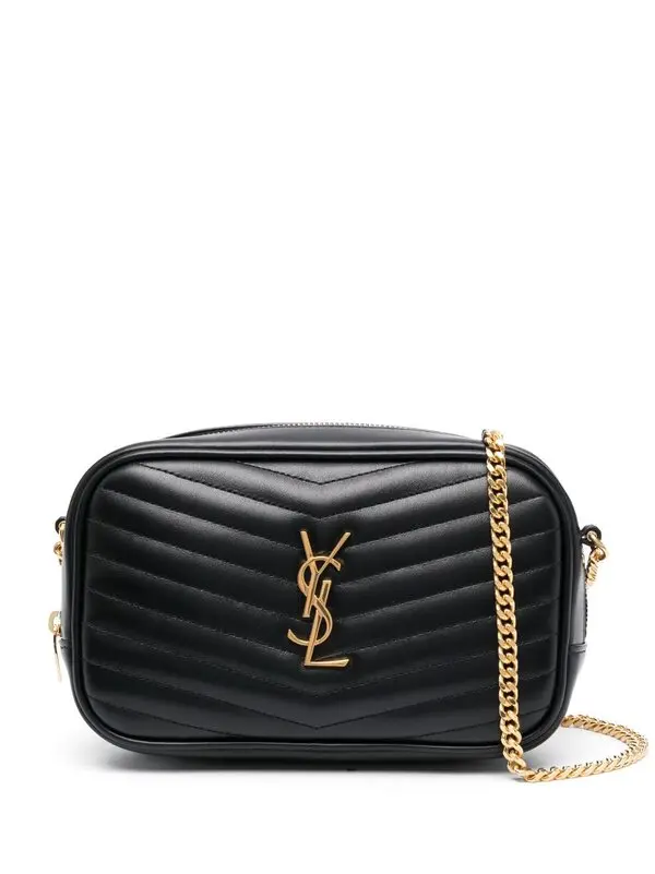 Saint Laurent Logo-plaque Crossbody Bag - Black