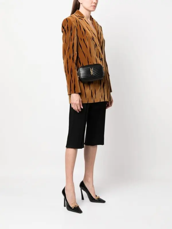 Saint Laurent Logo-plaque Crossbody Bag - Black