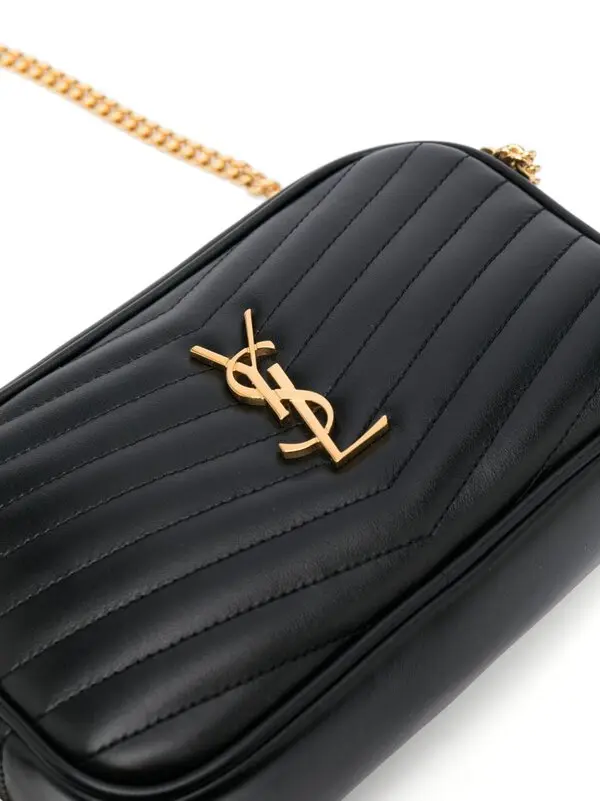 Saint Laurent Logo-plaque Crossbody Bag - Black