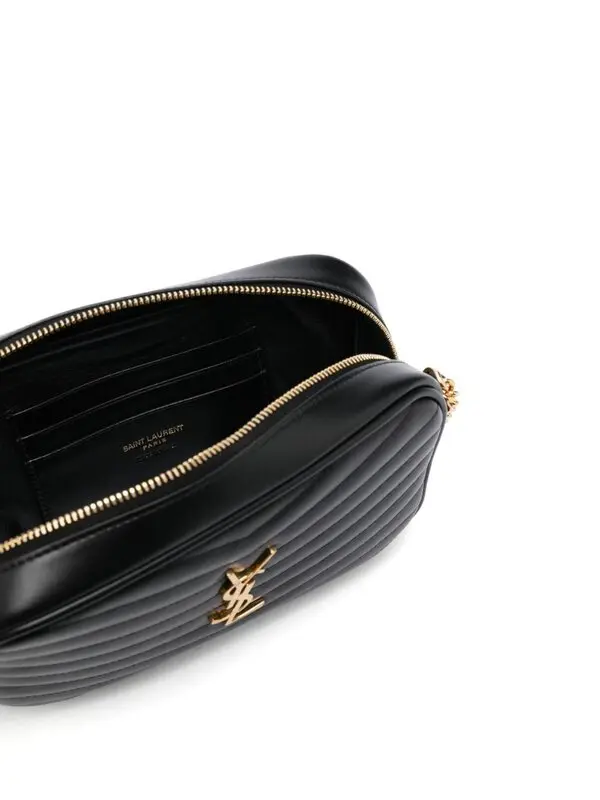 Saint Laurent Logo-plaque Crossbody Bag - Black