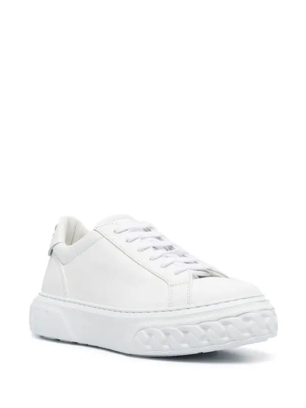Casadei Low-top Leather Sneakers