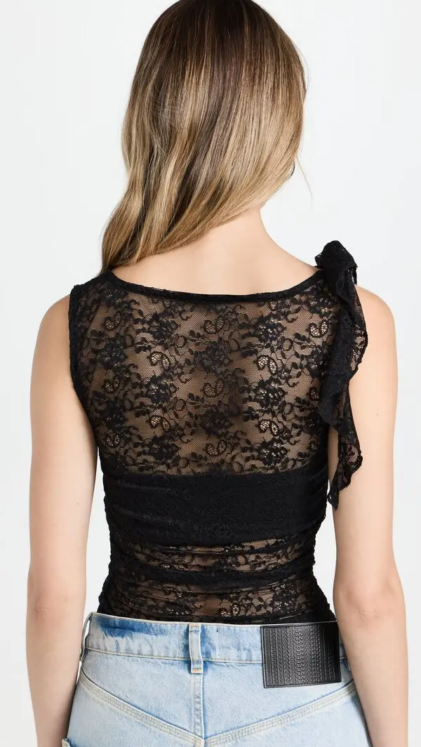 Lioness Rendezvous Lace Top - Onyx