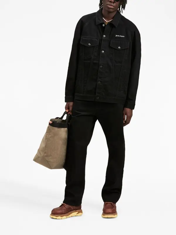 Palm Angels Logo-embroidered Denim Jeans