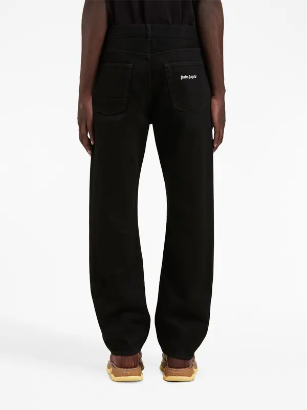 Palm Angels Logo-embroidered Denim Jeans