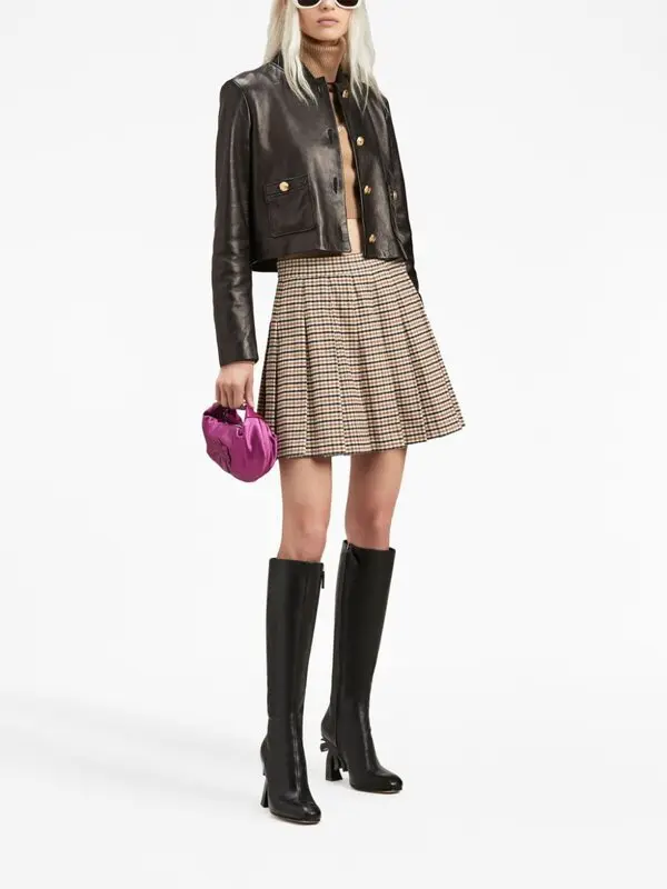 Palm Angels Check-patterned Miniskirt