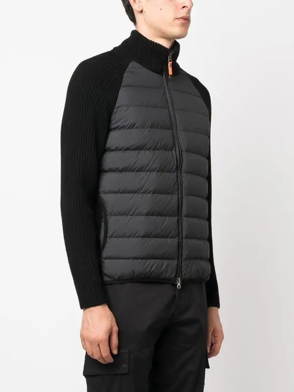 PARAJUMPERS Olmo Waffle-knit Quilted Jacket