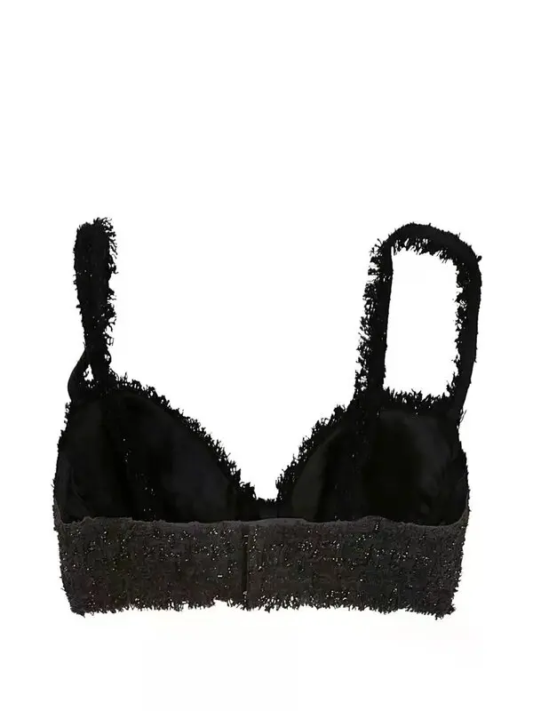 Balenciaga Bustier-style Tweed Crop Top