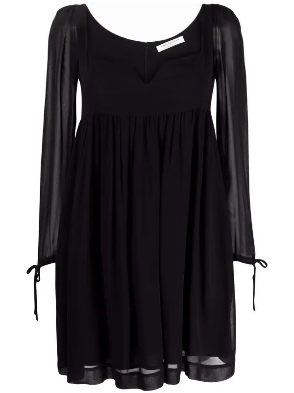 Philosophy Di Lorenzo Serafini Pleated Chiffon Minidress