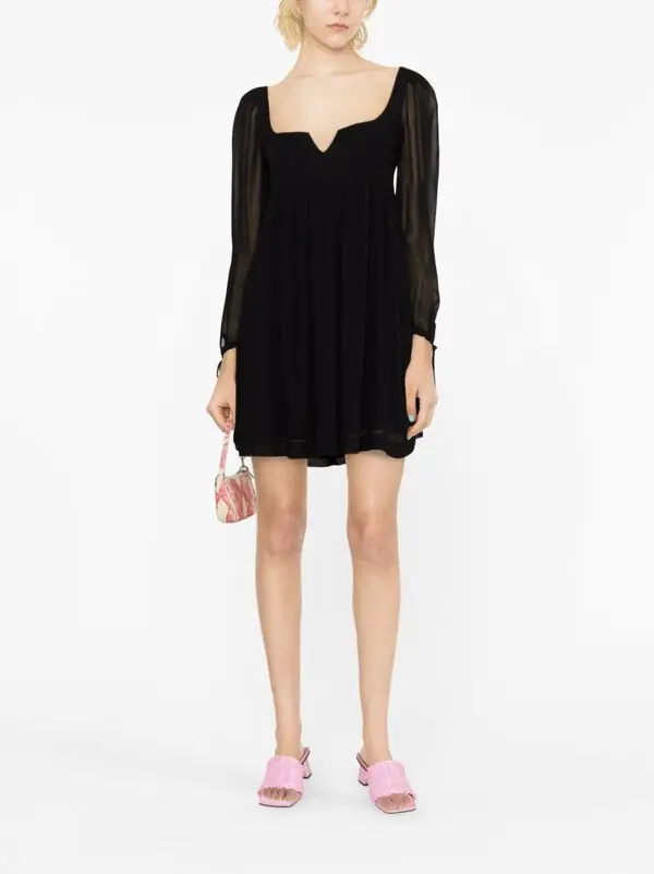 Philosophy Di Lorenzo Serafini Pleated Chiffon Minidress