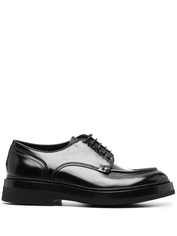 Santoni 40mm Patent Leather Derby Shoes
