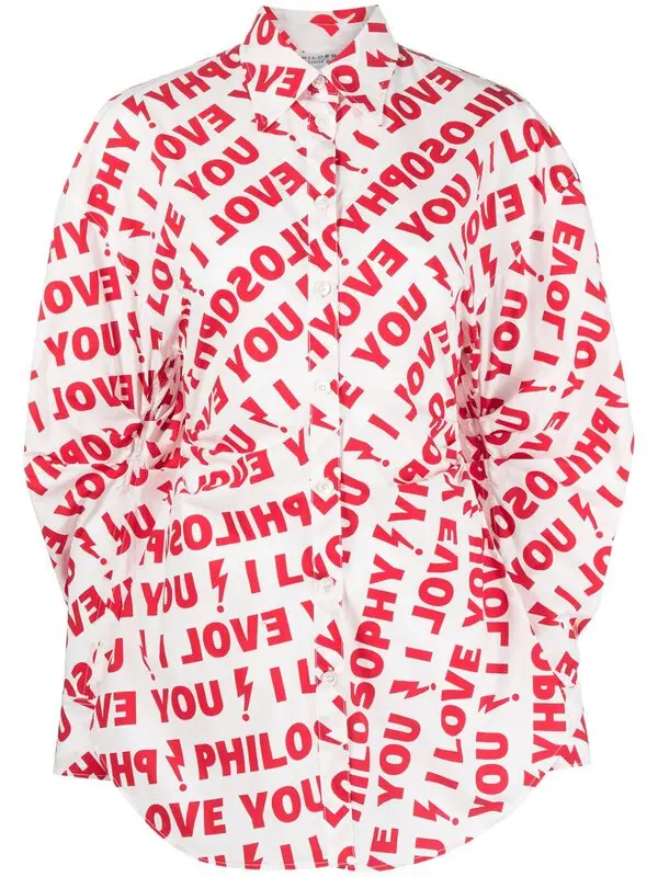 Philosophy Di Lorenzo Serafini Logo-print Cotton Shirt - White