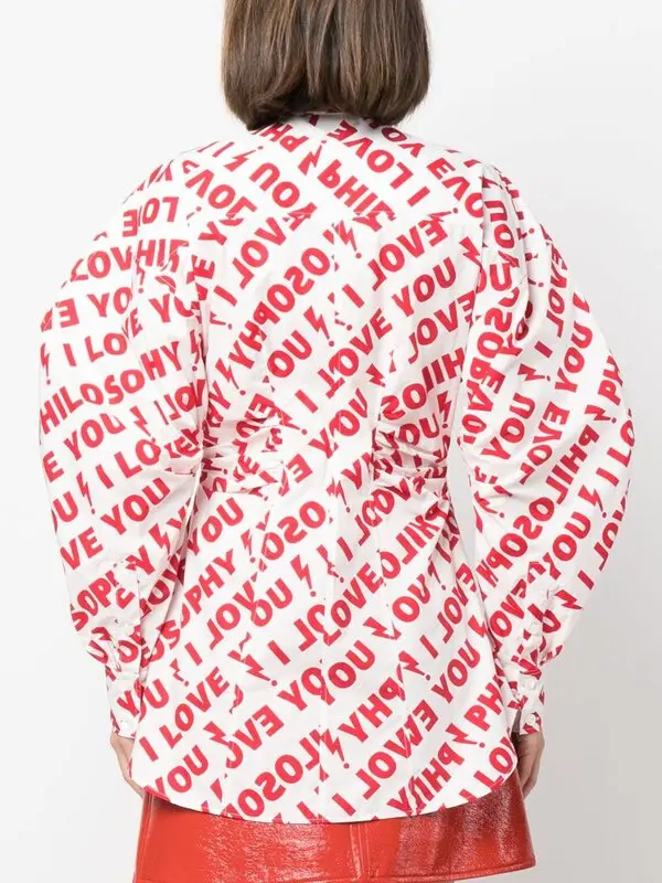 Philosophy Di Lorenzo Serafini Logo-print Cotton Shirt - White