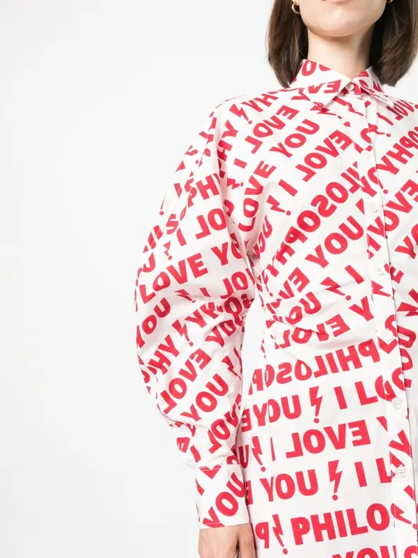 Philosophy Di Lorenzo Serafini Logo-print Cotton Shirt - White