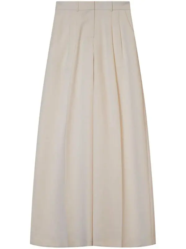 Simkhai Sanaz Pleated Palazzo Pants - Neutrals