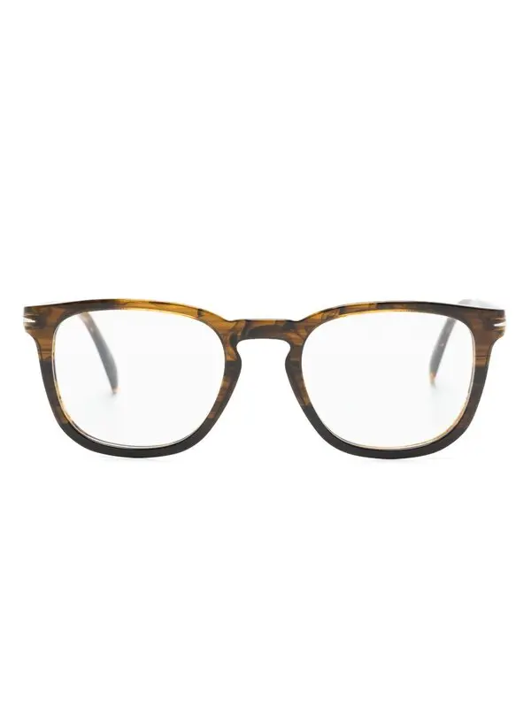 DB EYEWEAR BY DAVID BECKHAM Db 7022 Square-frame Glasses - Brown