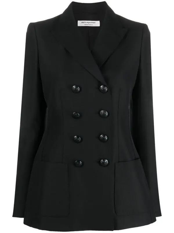 Philosophy Di Lorenzo Serafini Embossed-button Double-breasted Blazer