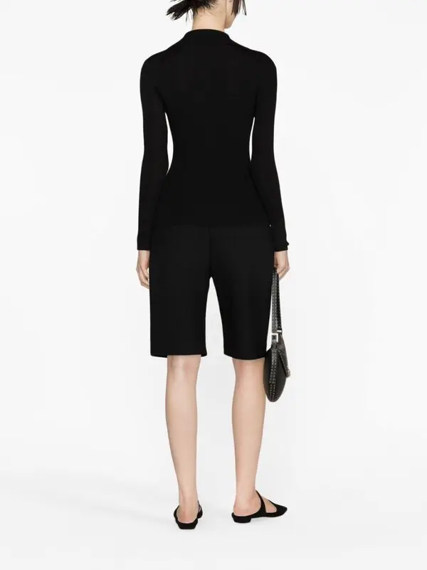 P.a.r.o.s.h Ribbed-knit Wool Top
