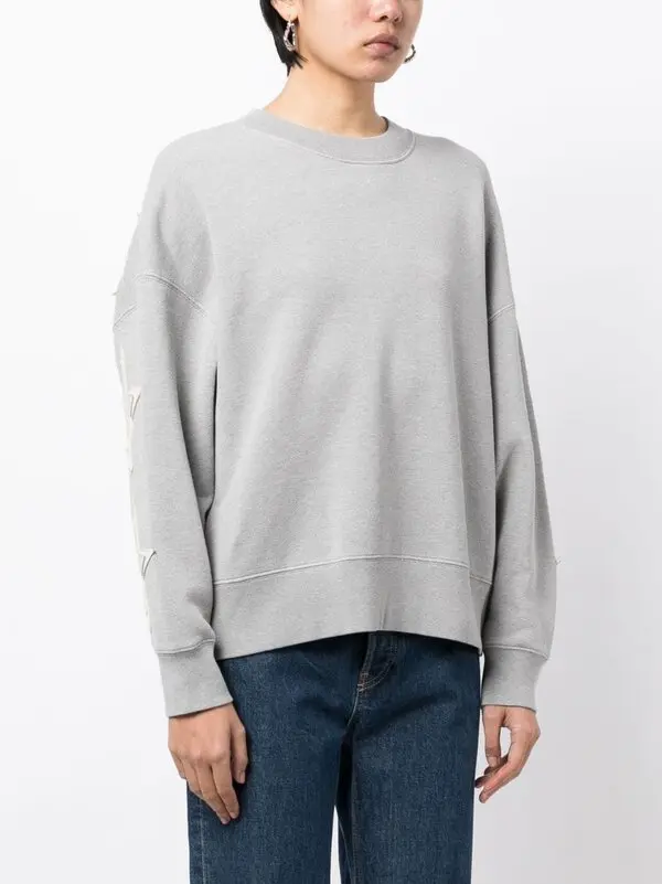 Palm Angels Logo-print Star-patch Cotton Sweatshirt