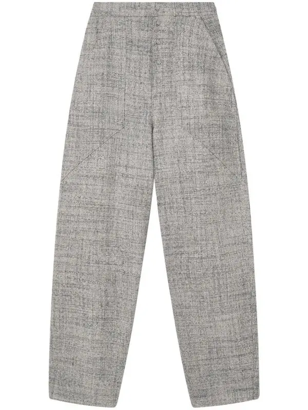 Stella McCartney Tapered-leg Wool Trousers - Grey