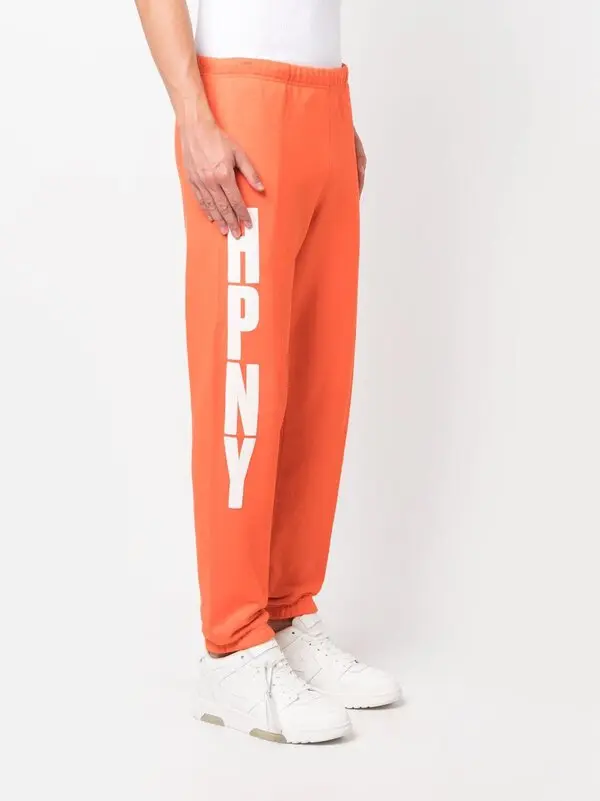 Heron Preston Hpny-print Tapered Track Pants - Orange