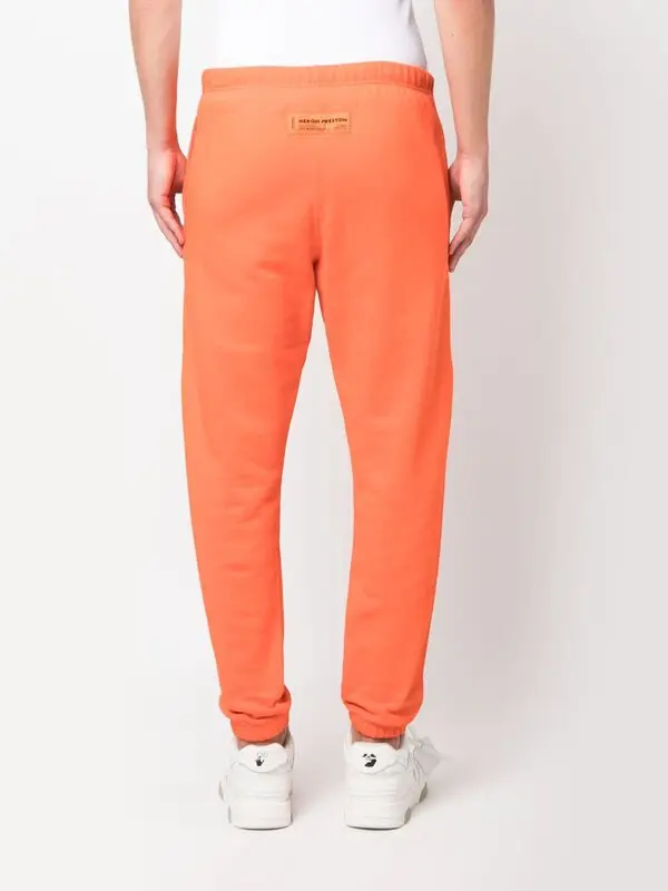 Heron Preston Hpny-print Tapered Track Pants - Orange