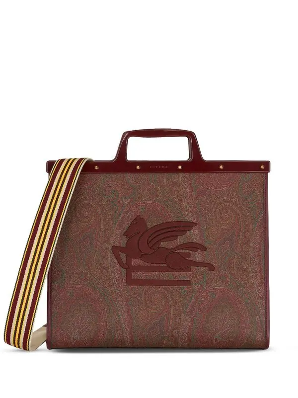 Etro Pegaso-motif Shopping Bag