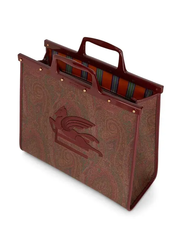Etro Pegaso-motif Shopping Bag