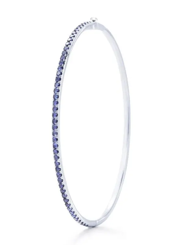Kwiat 18kt White Gold Sapphire Bangle