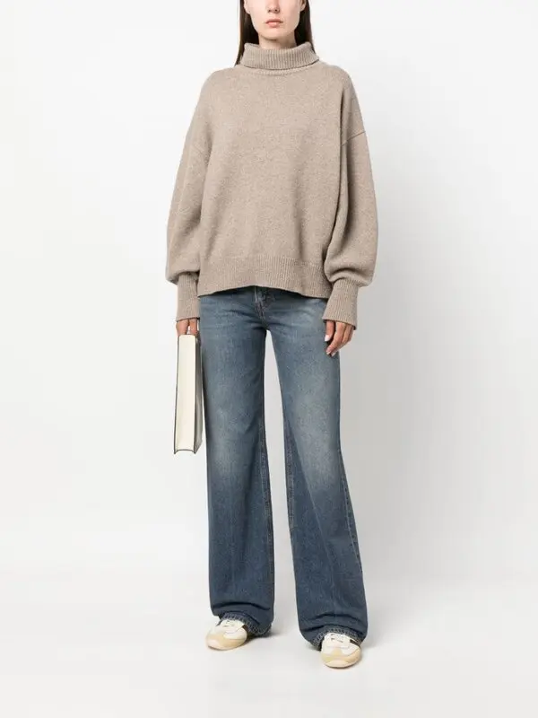 HAIKURE Wide-leg Denim Trousers - Blue