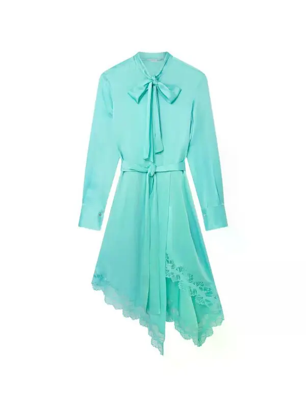 Stella McCartney Double Satin Lace-trim Dress