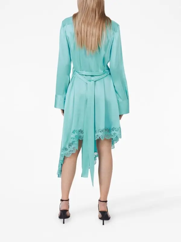 Stella McCartney Double Satin Lace-trim Dress