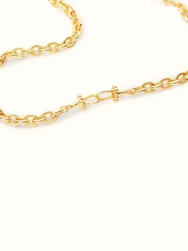 MARIE LICHTENBERG 18kt Yellow Rosa Classic Chain Necklace
