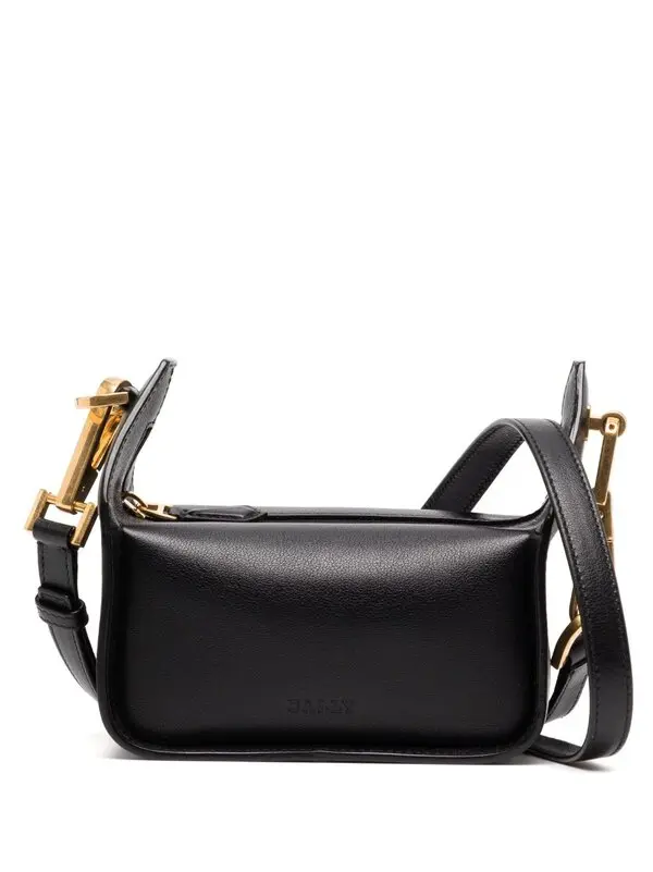Bally B-Hook Leather Mini Bag In Black - 40% Off | Editorialist
