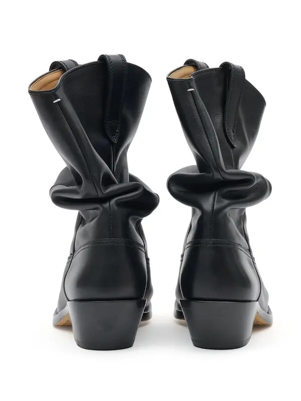 MAISON MARGIELA Tabi 55mm Slouchy Western Boots - Black