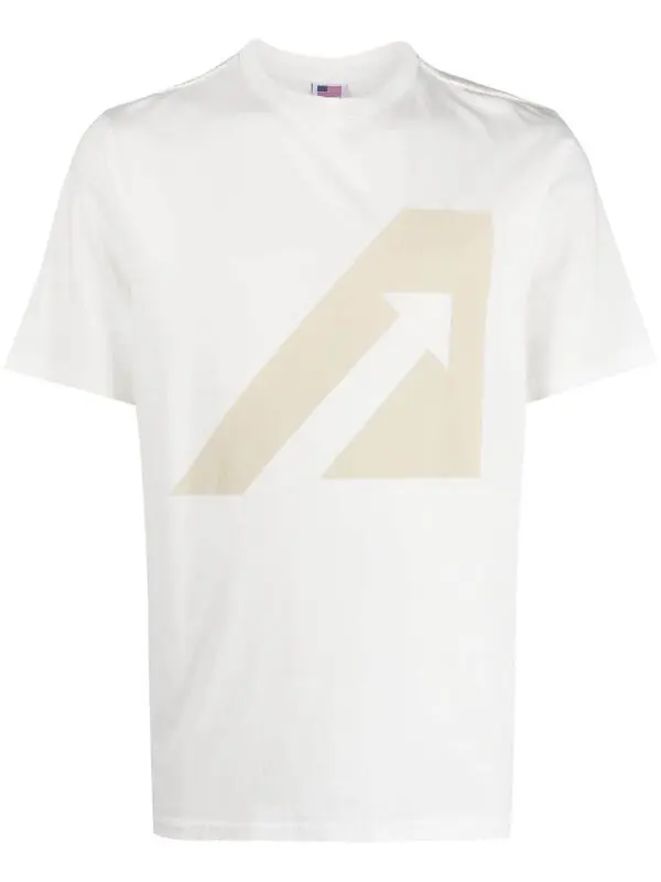 AUTRY Logo-print Cotton T-shirt - White