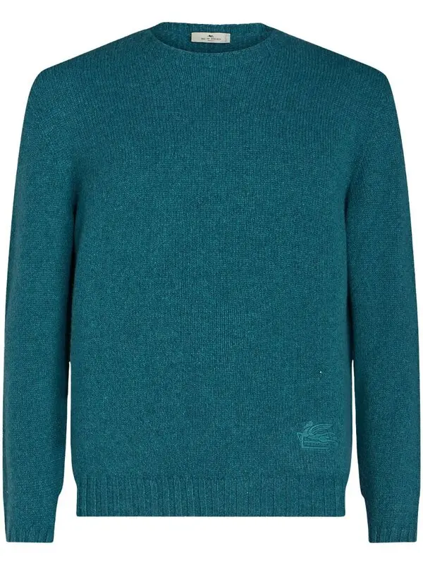 Etro Long-sleeve Cashmere Jumper - Blue