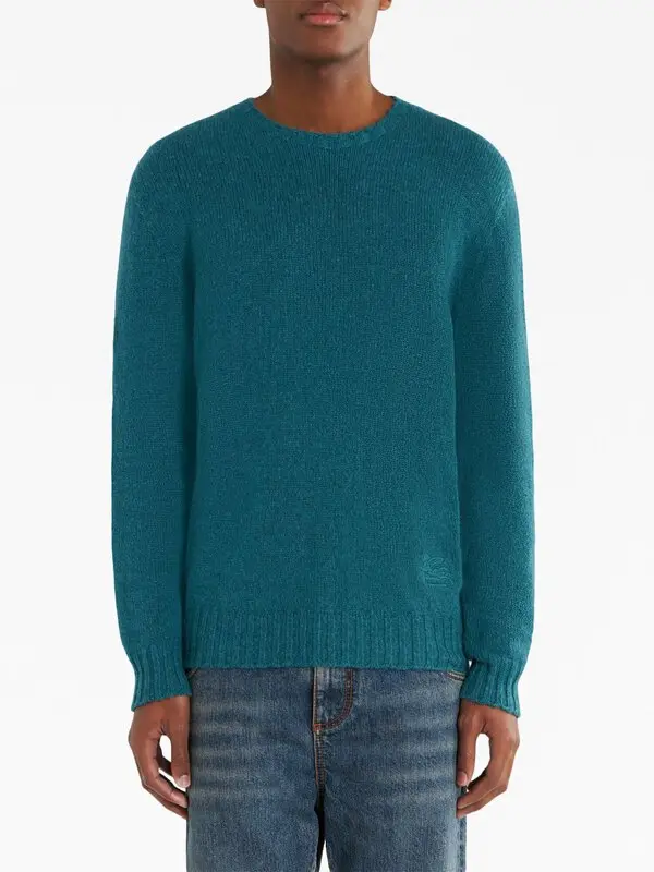 Etro Long-sleeve Cashmere Jumper - Blue