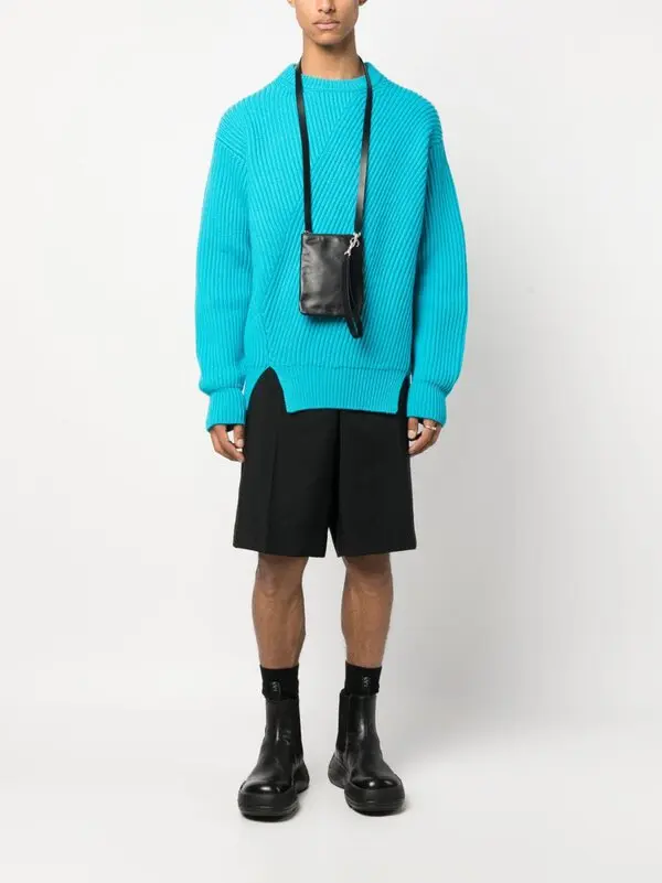 JIL SANDER Leather Messenger Bag