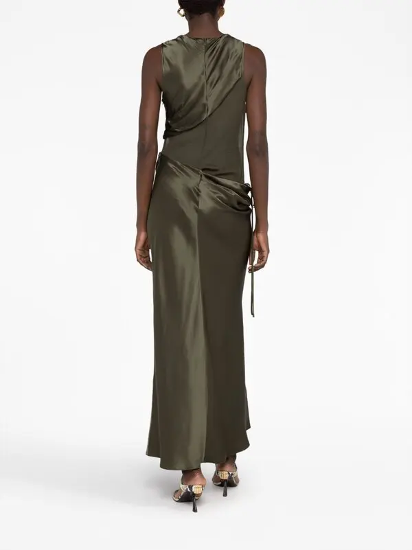 Christopher Esber Verdant Falls Silk Maxi Dress