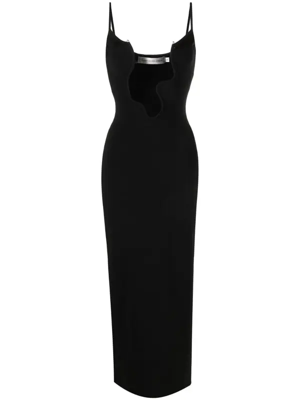 Christopher Esber Salacia Plunge Maxi Dress - Black