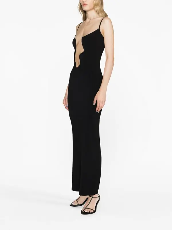 Christopher Esber Salacia Plunge Maxi Dress - Black