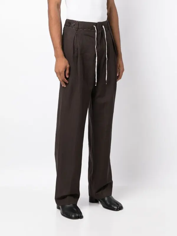 MAISON MARGIELA Straight-leg Trousers - Brown