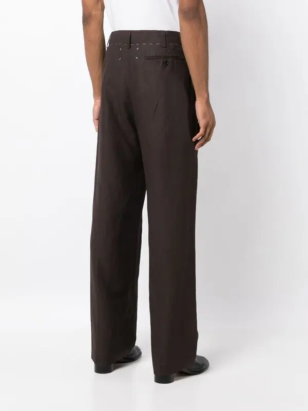MAISON MARGIELA Straight-leg Trousers - Brown
