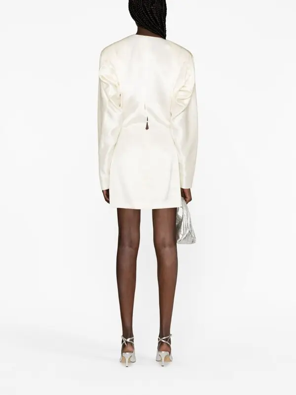 Magda Butrym Silk Wrap Mini Dress