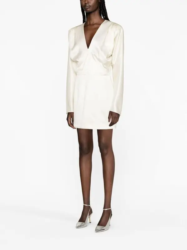 Magda Butrym Silk Wrap Mini Dress