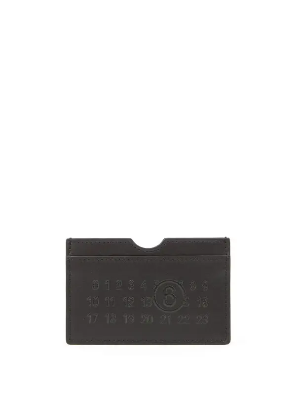 MAISON MARGIELA Numeric Logo-embossed Card Holder - Black