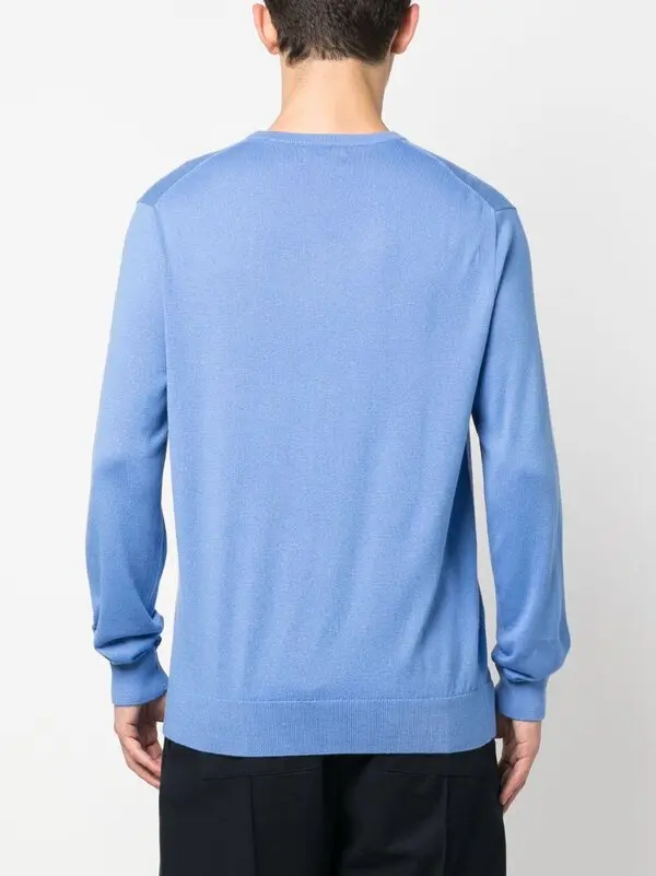 Polo Ralph Lauren Logo-embroidered Cotton-blend Jumper - Blue